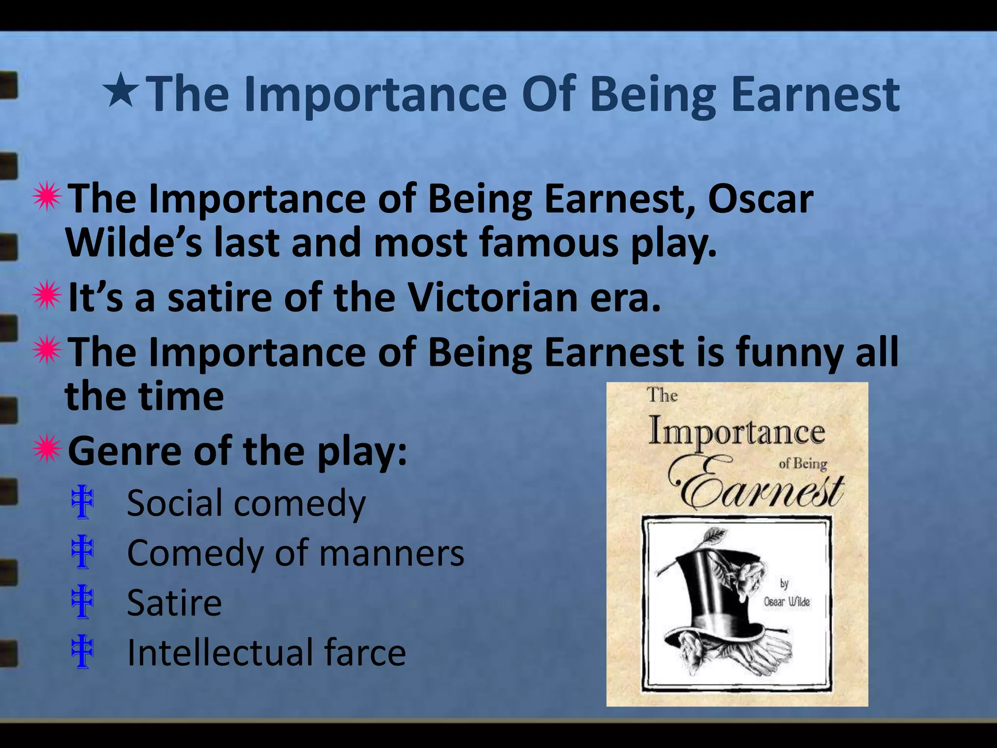 Oscar wilde (1854 1900) | PPTX