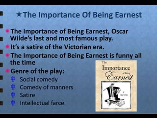 Oscar wilde (1854 1900) | PPTX