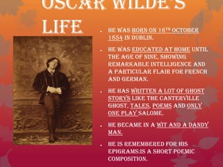 OSCAR WILDE | PPTX