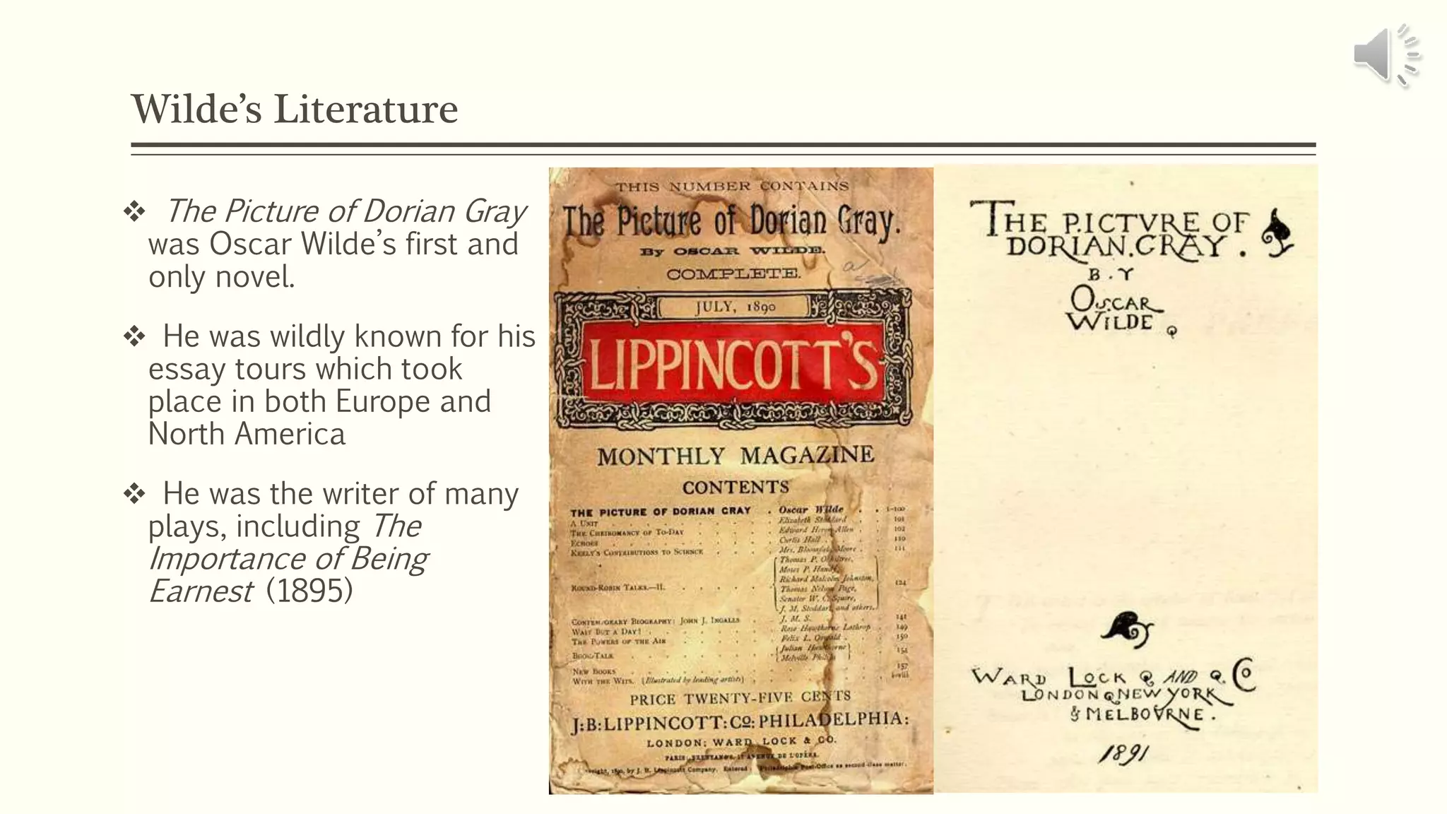 Oscar Wilde Creatvity and Culture | PPTX