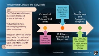 Virtual World Design: Creating Immersive Spaces for Teaching Training ...