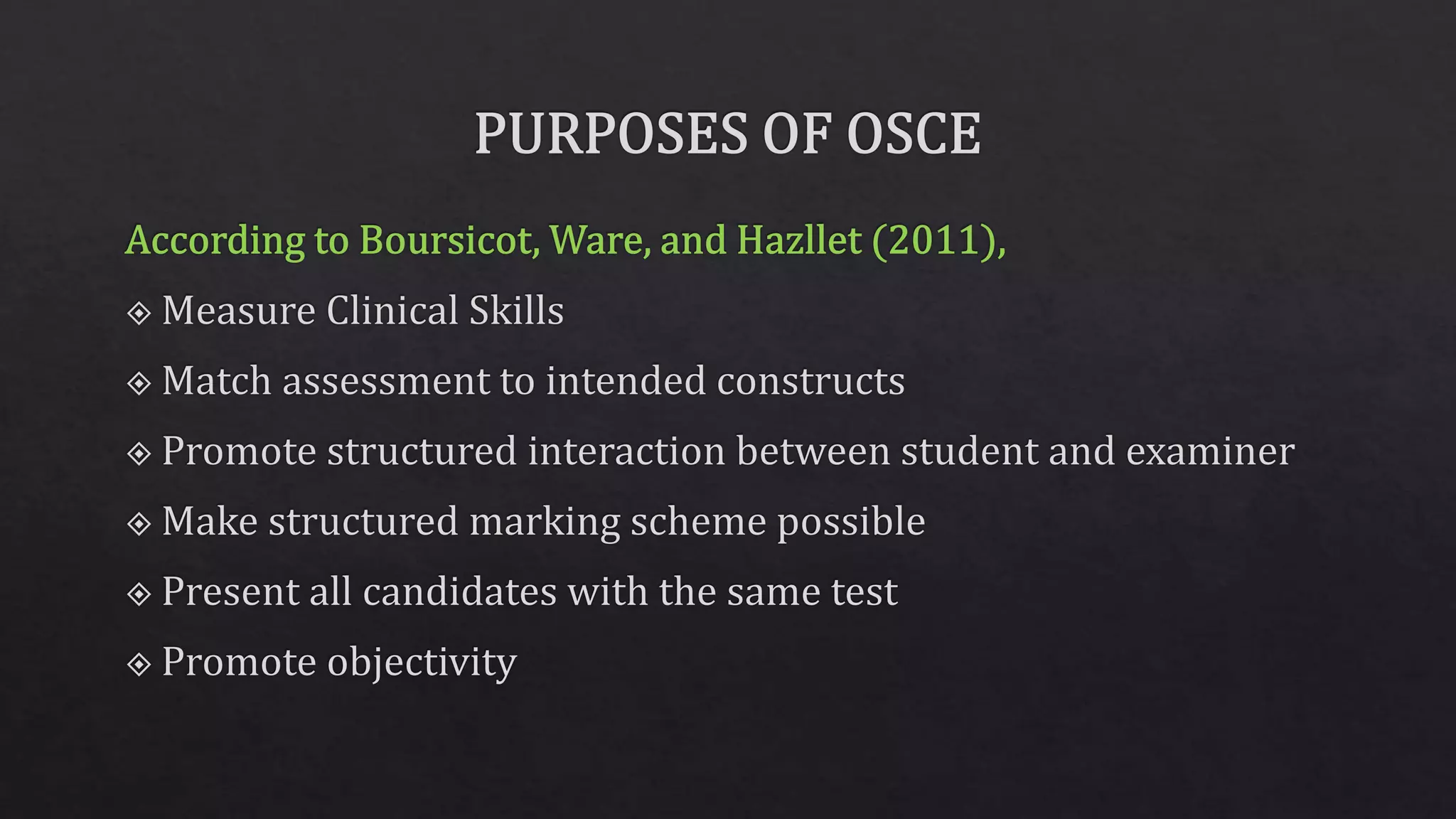Objective Structured Clinical Examination (OSCE) | PPTX