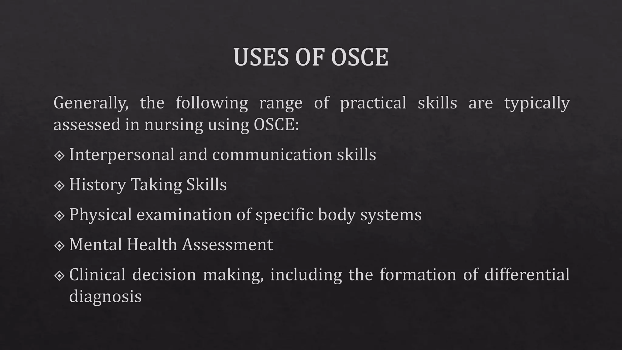 Objective Structured Clinical Examination (OSCE) | PPTX