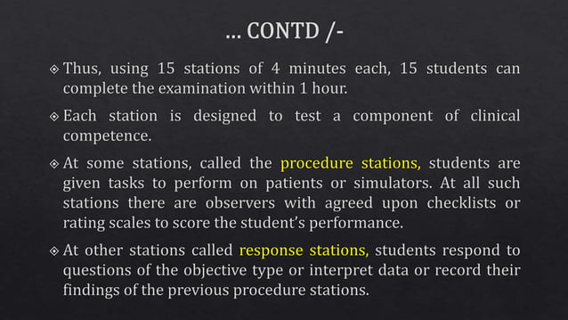 Objective Structured Clinical Examination (OSCE) | PPTX | Educational ...