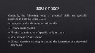 Objective Structured Clinical Examination (OSCE) | PPTX
