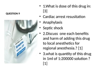 ANESTHESIOLOGY OSCE QUESTIONS FOR DNB EXAM | PPTX
