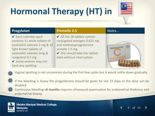 Osce - counselling on hormonal replacement therapy following TAHBSO ...