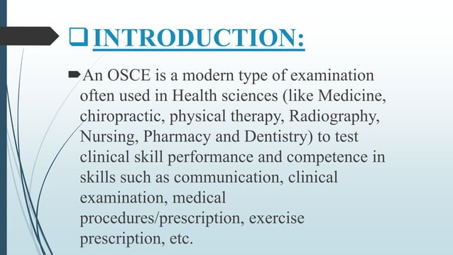 Osce and ospe | PPTX | Educational Assessment | Education
