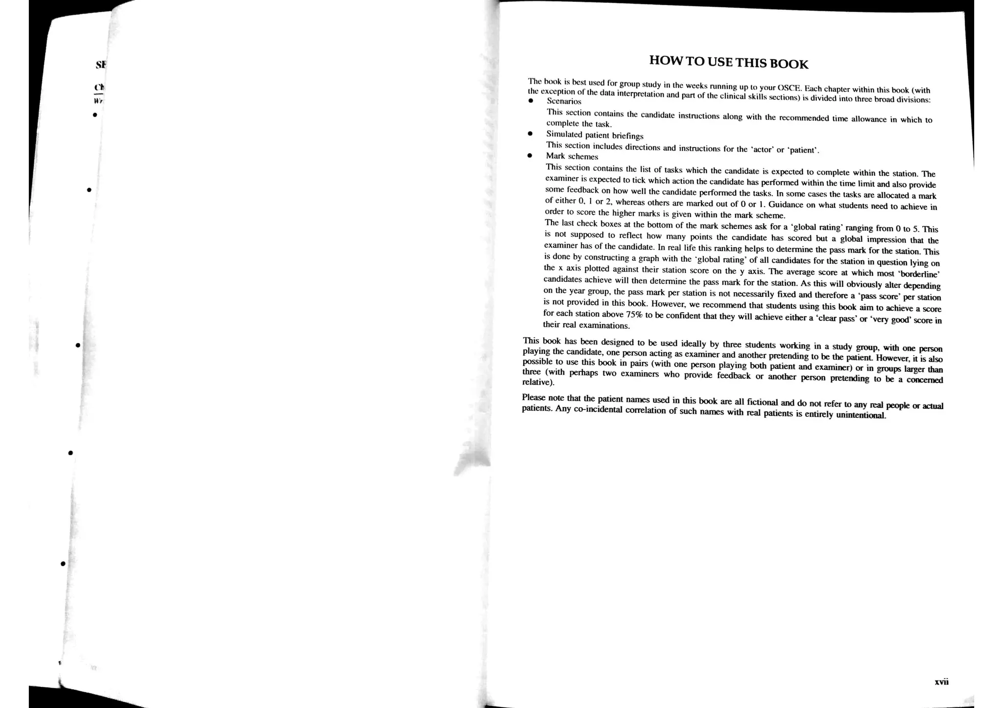 OSCE Cases with Mark Schemes A Revision Aid for Medical Finals ...
