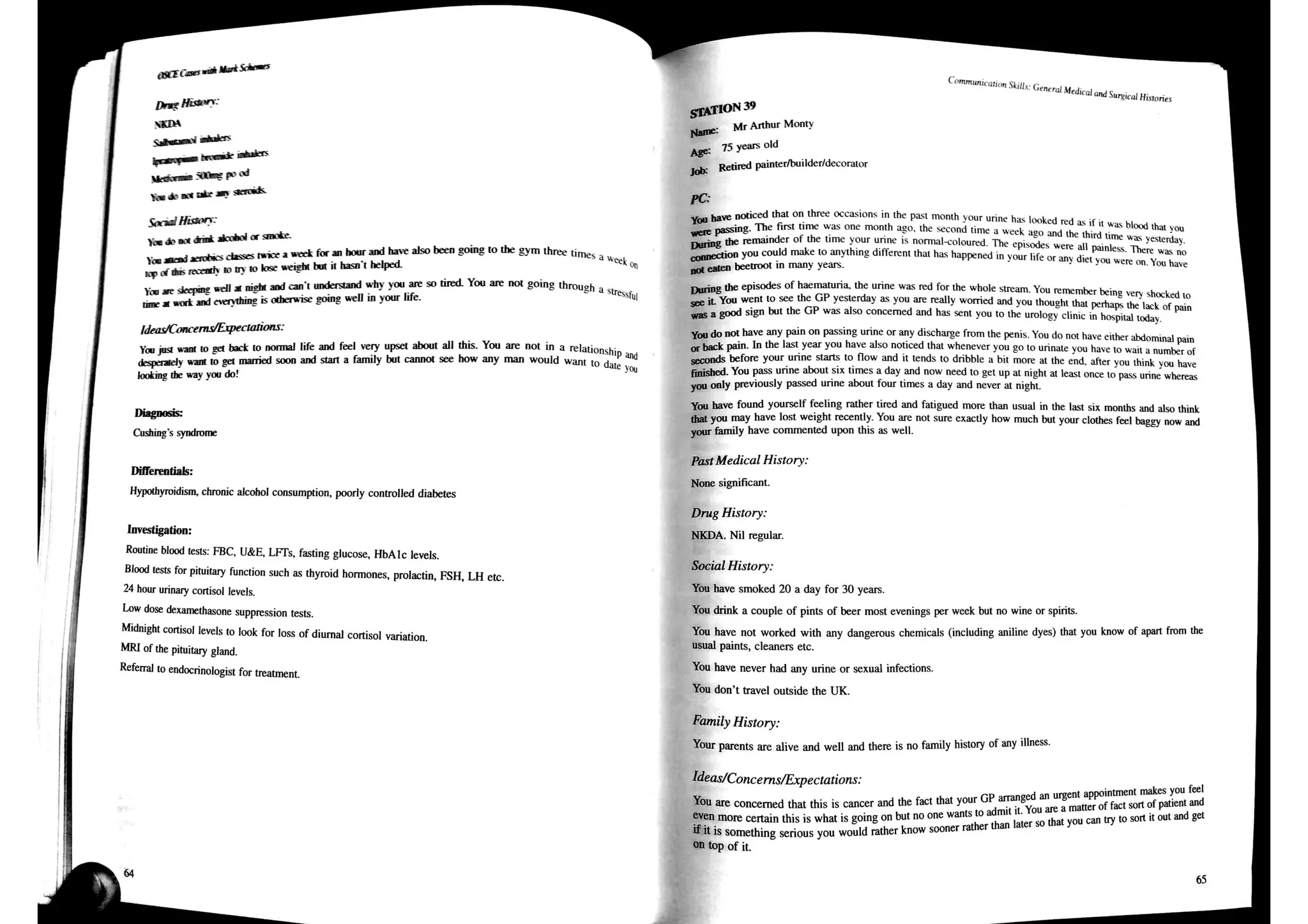 OSCE Cases with Mark Schemes A Revision Aid for Medical Finals ...