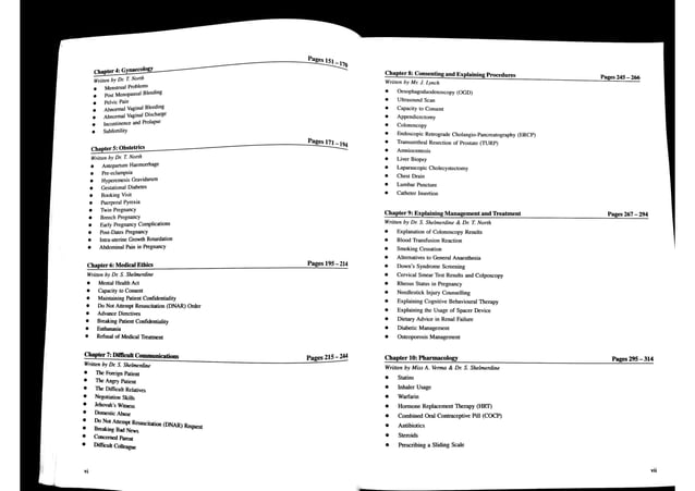 OSCE Cases with Mark Schemes A Revision Aid for Medical Finals ...