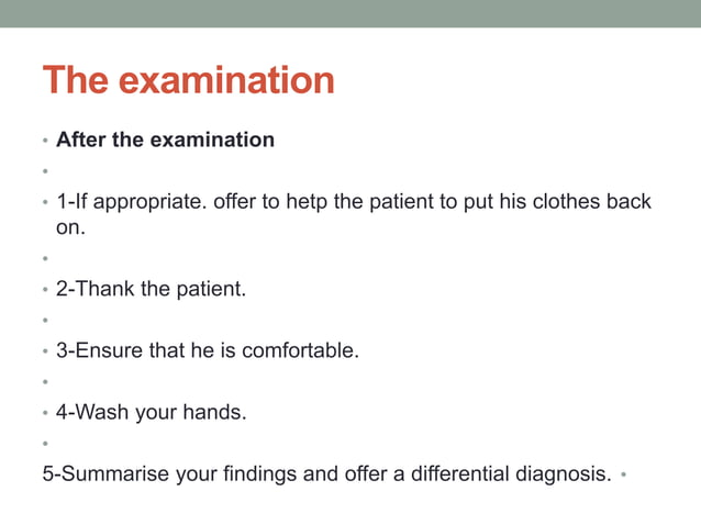 OSCE dermatological history and examination | PPTX | Skin and ...