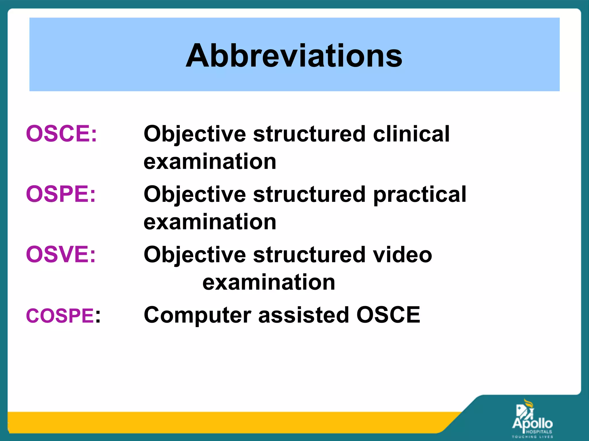 Osce Implementation In Nursing Colleges Ppt