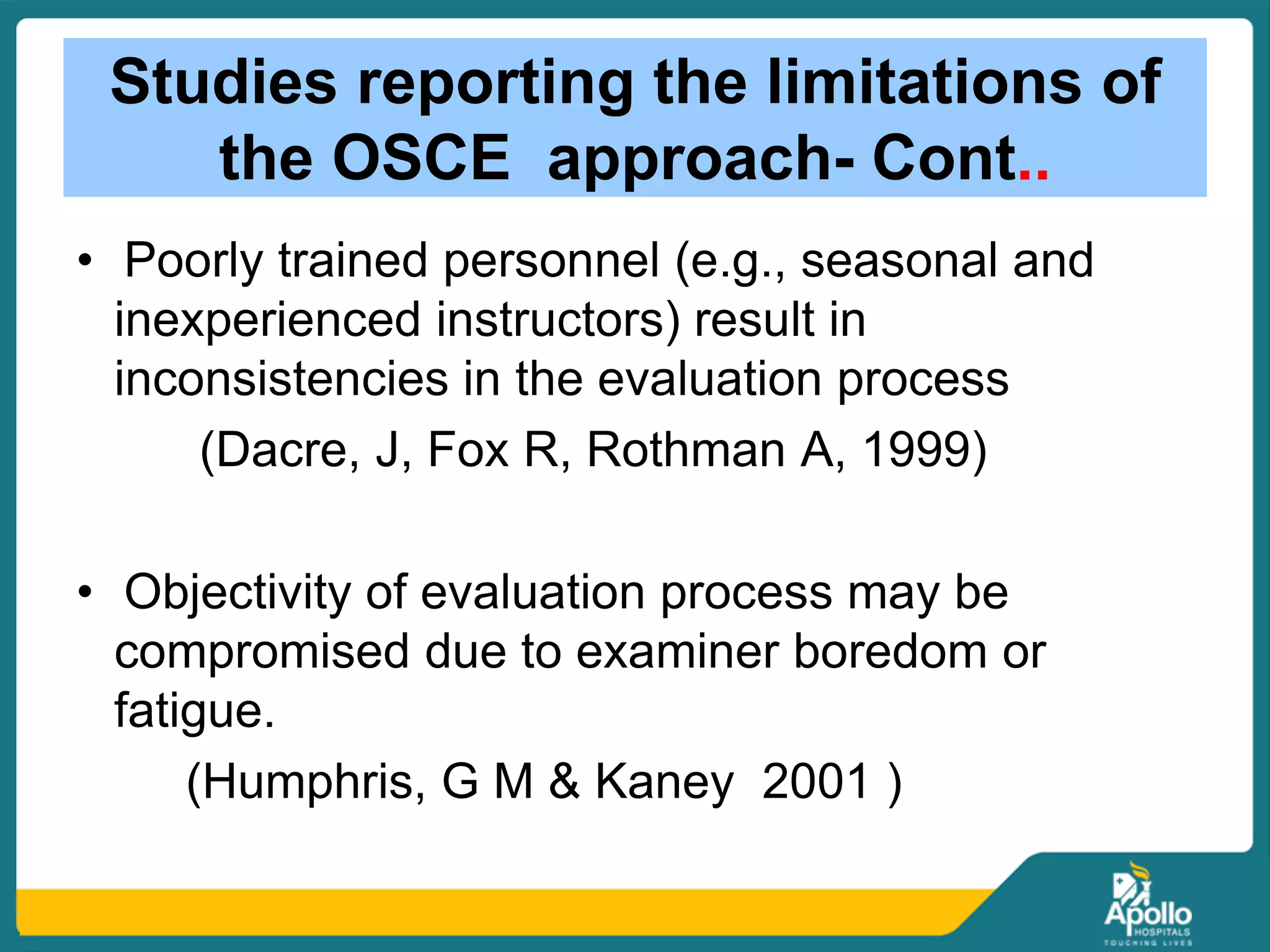 OSCE implementation in Nursing colleges | PPT