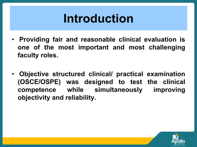 OSCE implementation in Nursing colleges | PPT | Educational Assessment ...