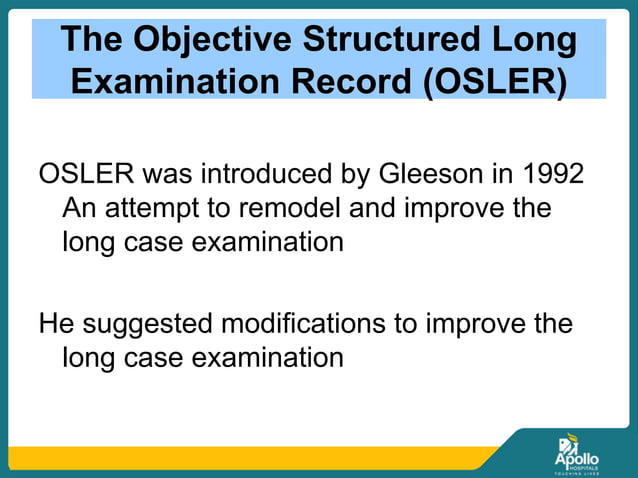 OSCE implementation in Nursing colleges | PPT | Educational Assessment ...