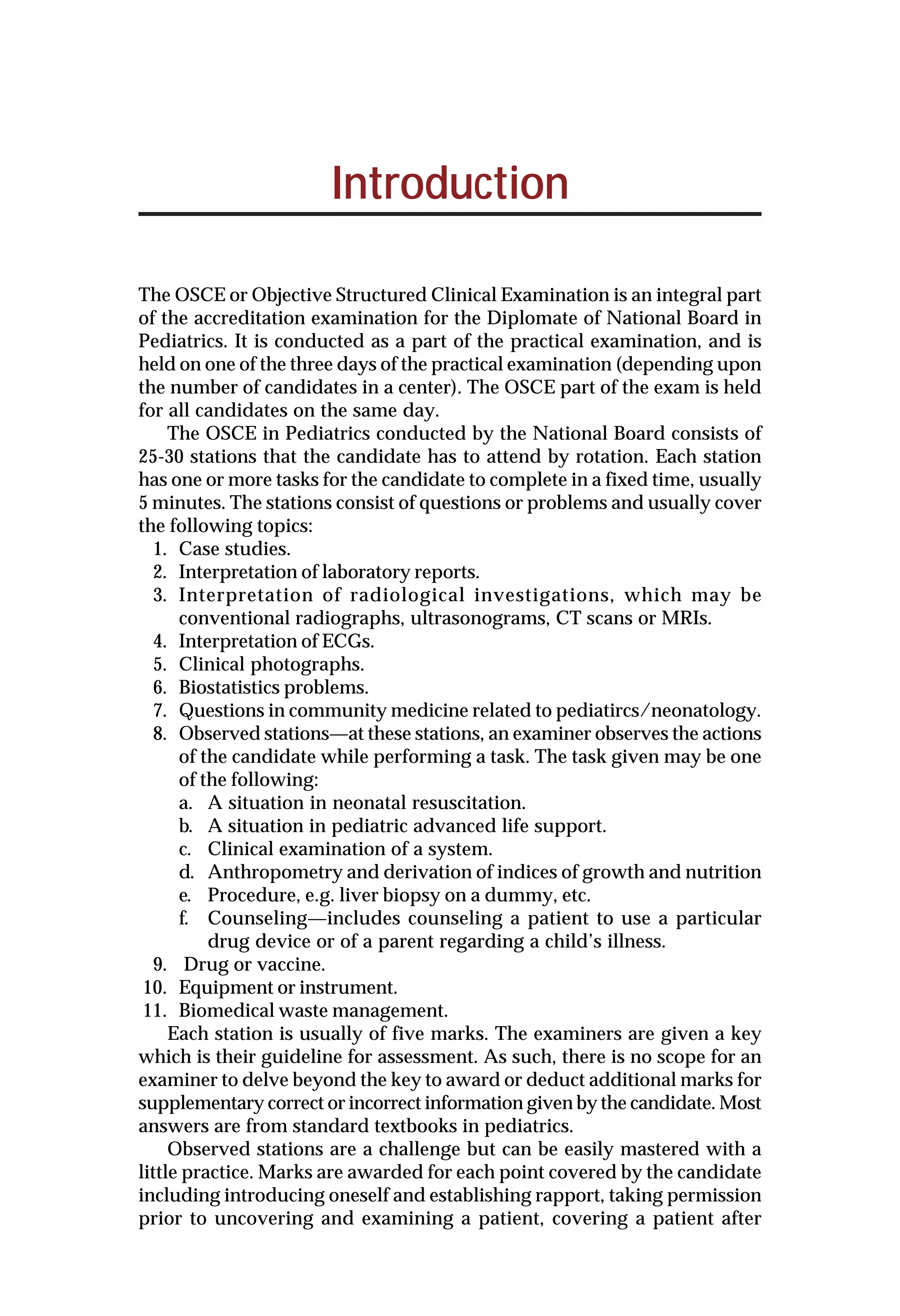 Osce in pediatrics | PDF