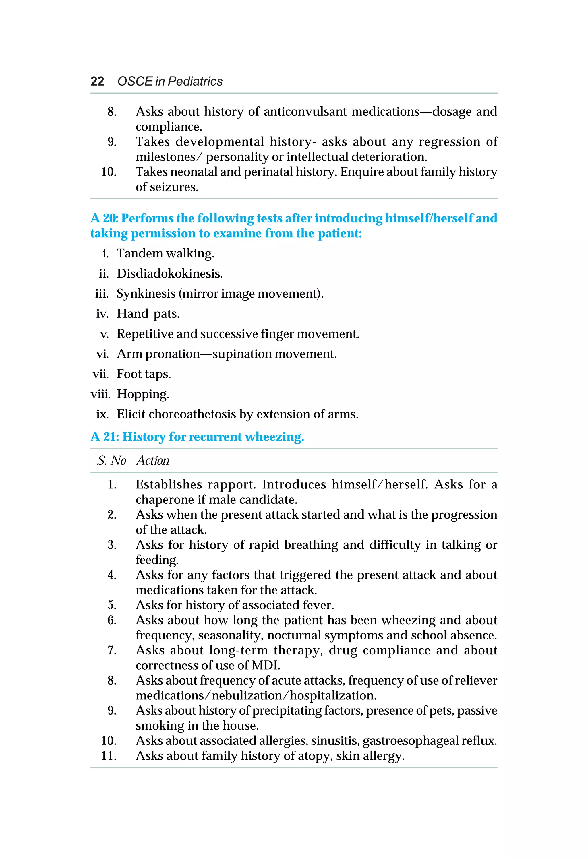 Osce in pediatrics | PDF