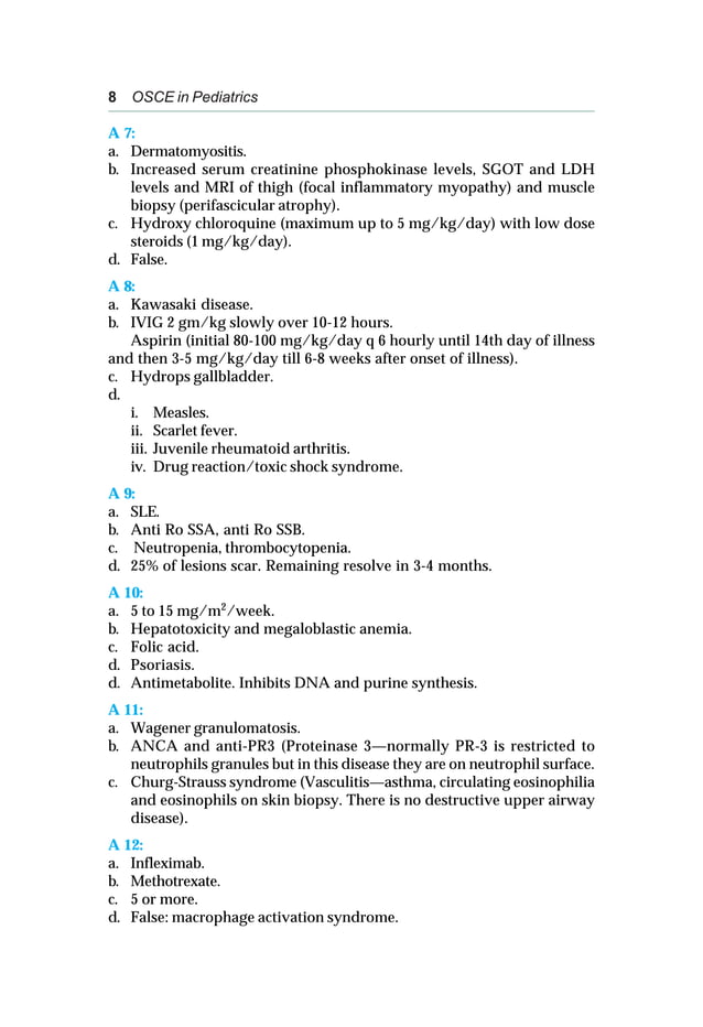 Osce in pediatrics | PDF