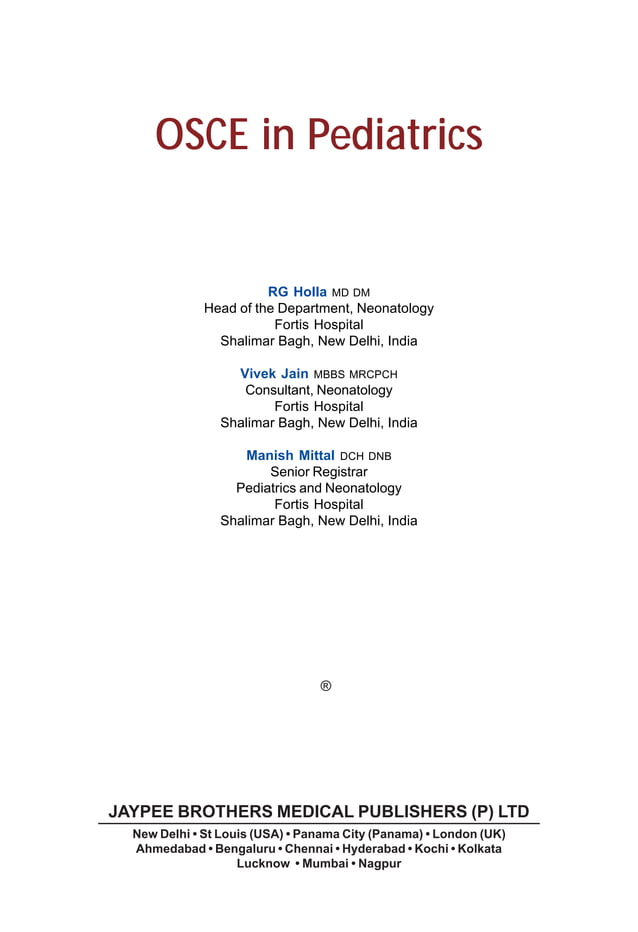 Osce in pediatrics | PDF