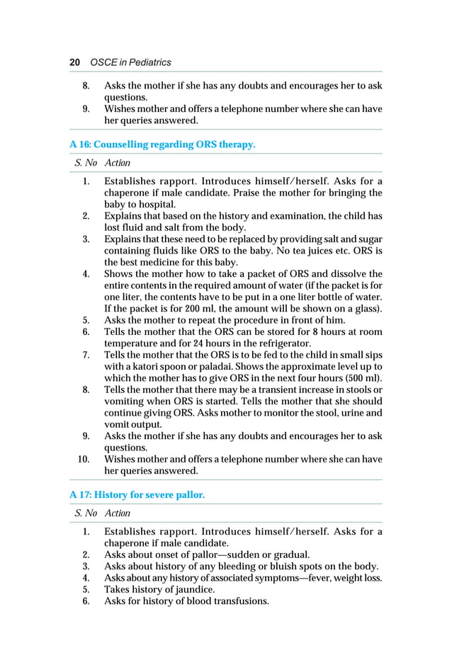 Osce in pediatrics | PDF