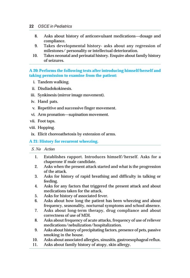 Osce in pediatrics | PDF