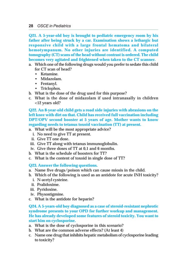 Osce in pediatrics | PDF