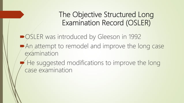 OSCE & OSPE | PPTX | Medical Tests | Medical Health