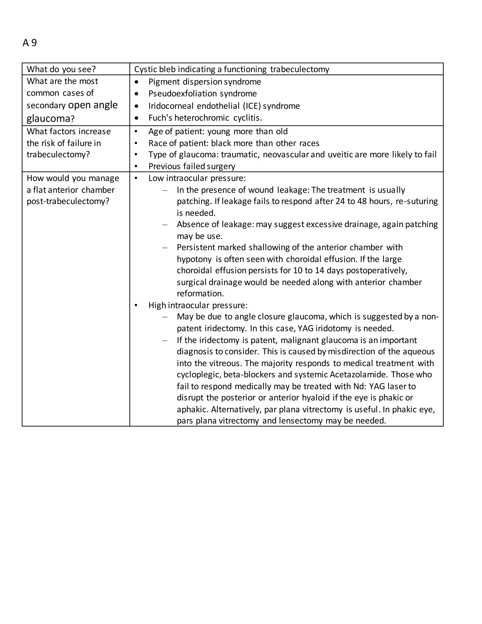 OSCE ophthalmology examination & answers | DOCX