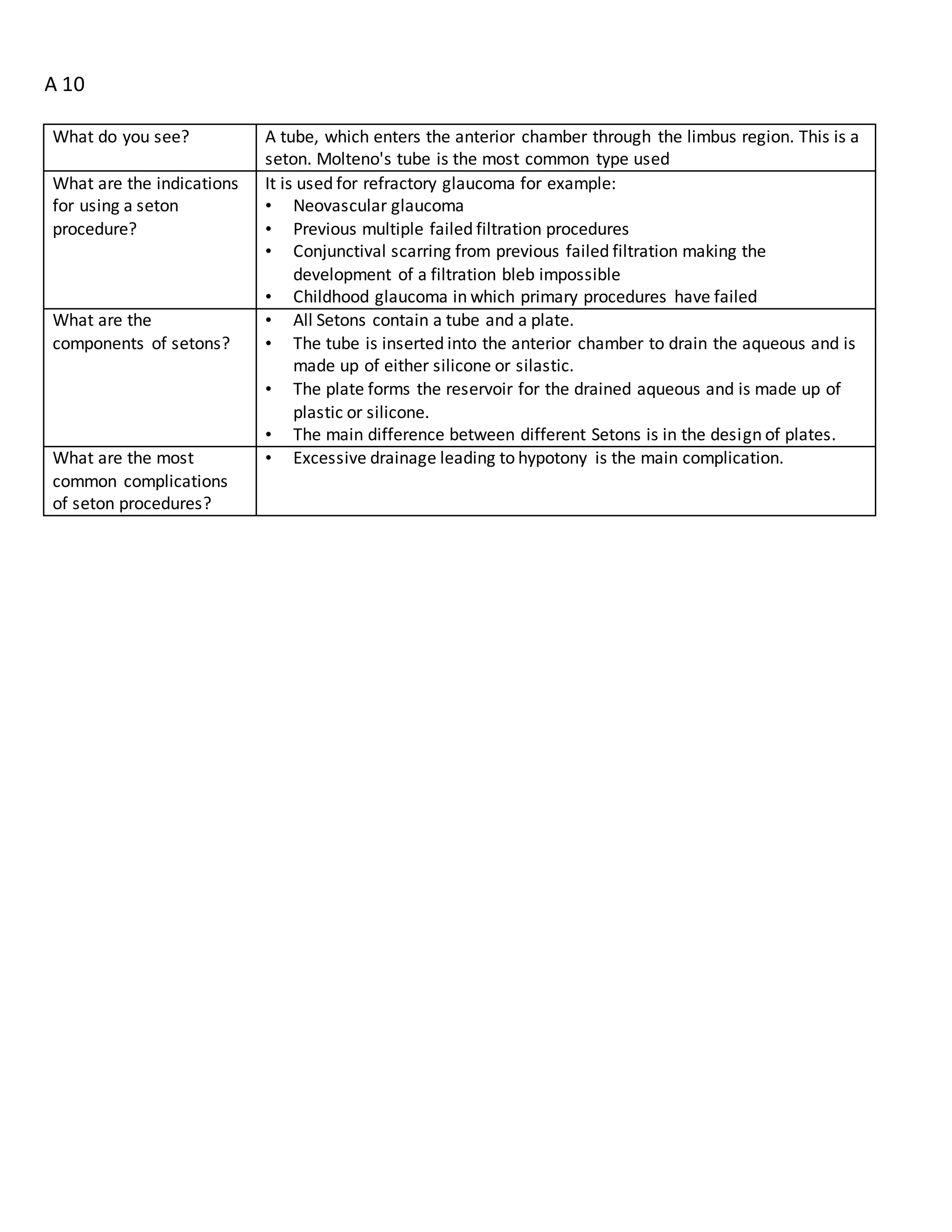 OSCE ophthalmology examination & answers | DOCX