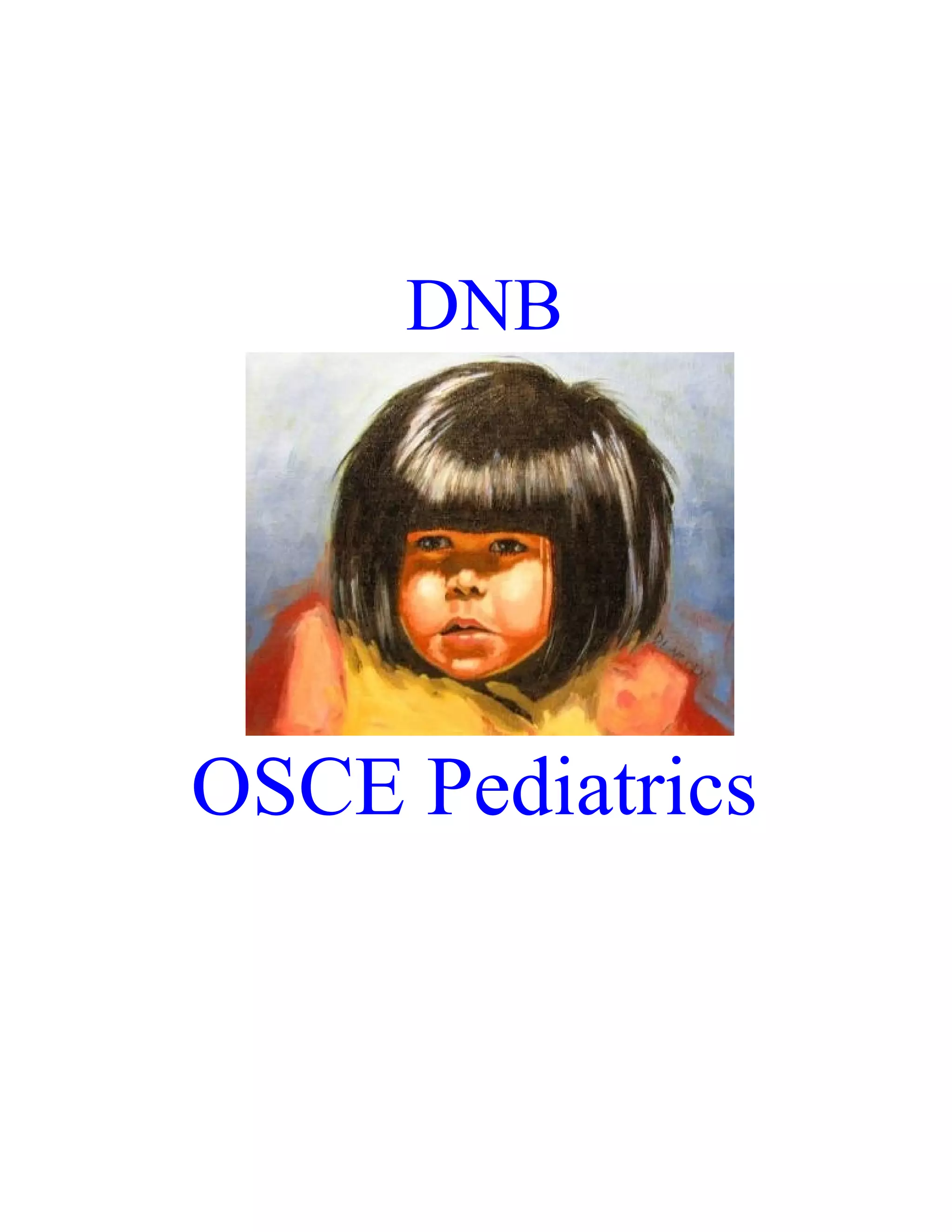 OSCE Pediatrics | PDF