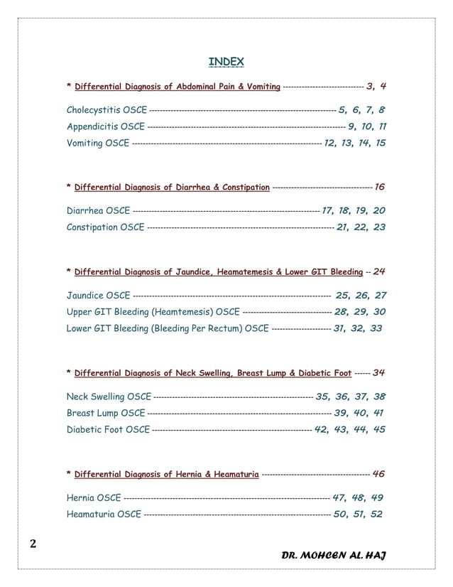 Osce surgery.pdf | Digestive Disorders | Diseases and Conditions
