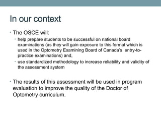 OSCE: Objective Structured Clnical Examination | PPTX