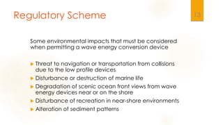 Oscillating water column and government regulation of ocean | PDF