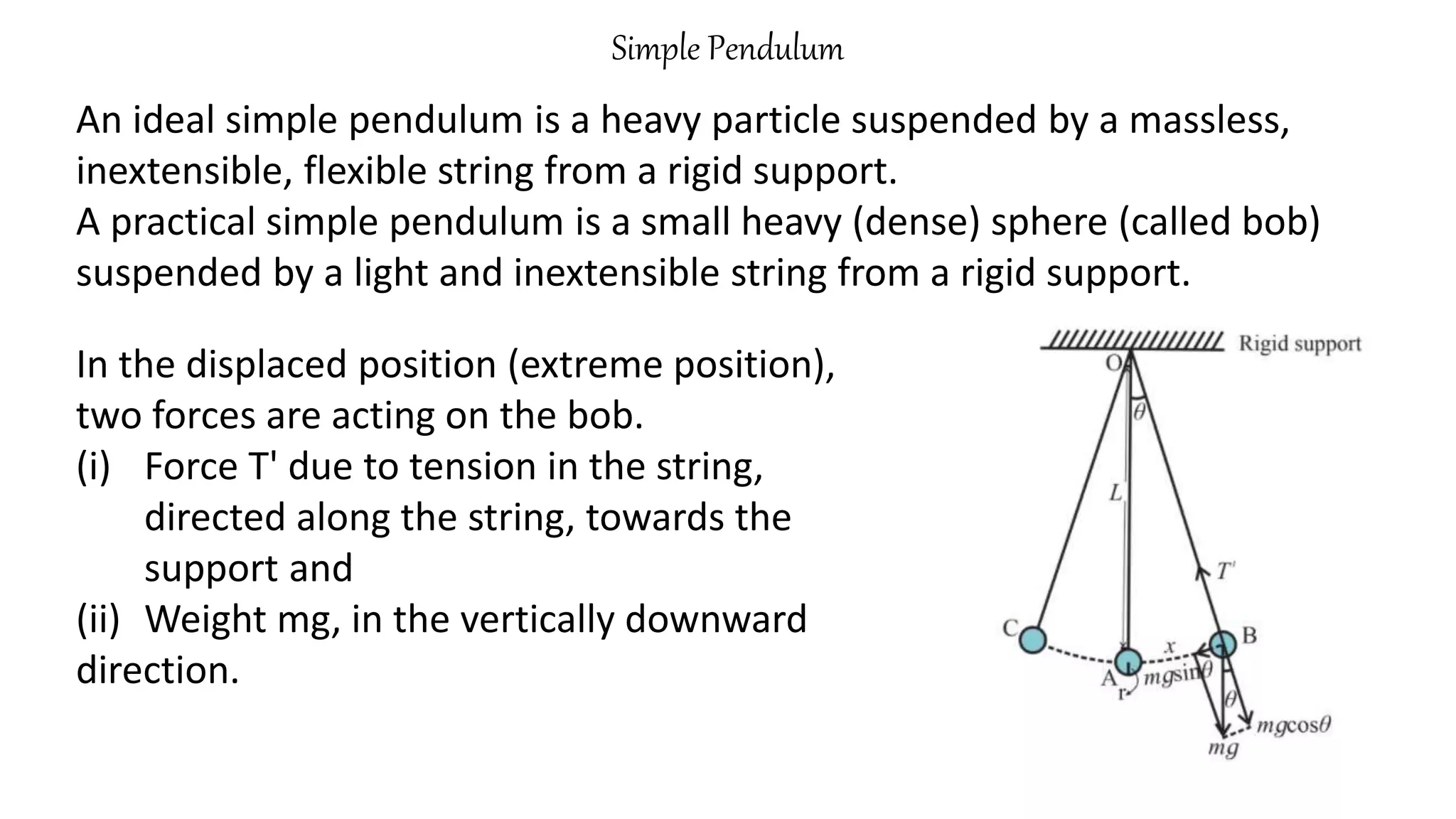 CLASS XII - CHAPTER 5: OSCILLATION (PHYSICS - MAHARASHTRA STATE BOARD) | PPTX