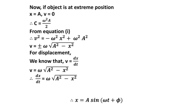 CLASS XII - CHAPTER 5: OSCILLATION (PHYSICS - MAHARASHTRA STATE BOARD) | PPTX