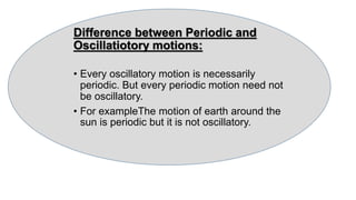 Oscillations | PPTX | Physics | Science