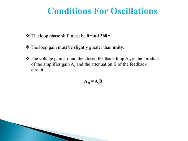 Basics of Oscillator | PPTX | Consumer Electronics | Technology & Computing