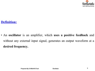 Oscillator | PPTX