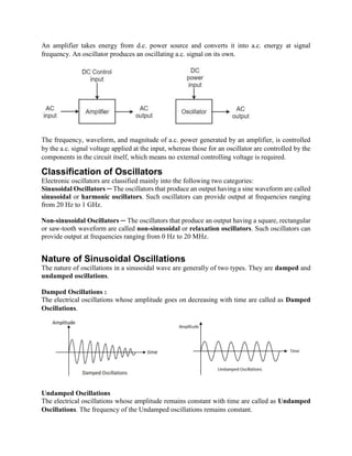 Oscillator | PDF