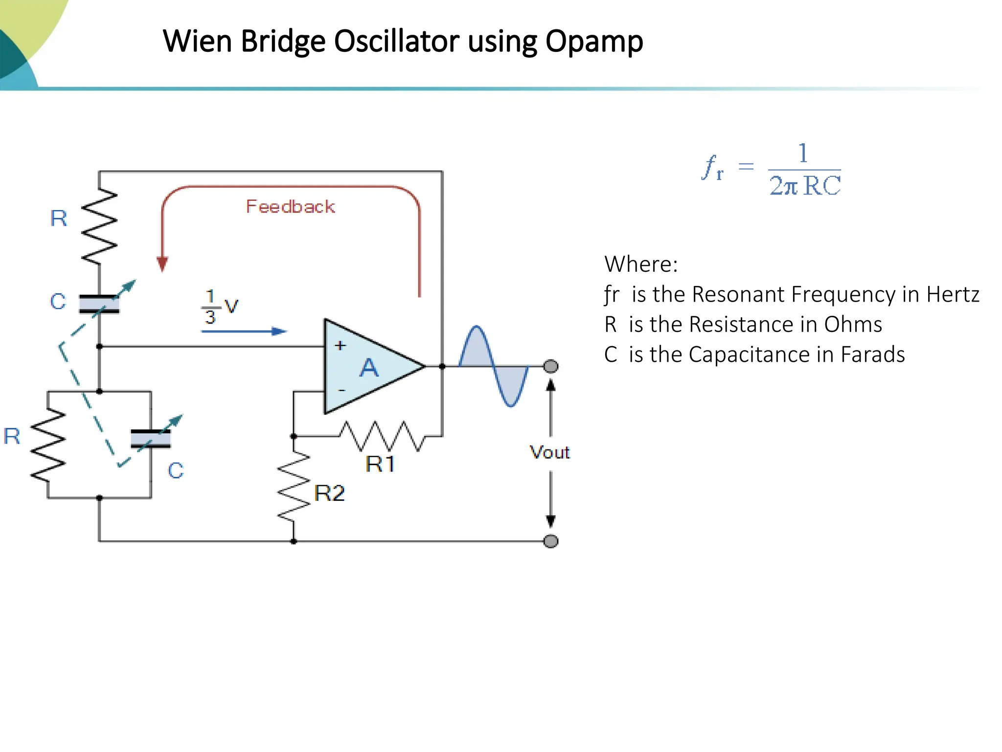 Oscillator and its type(Wein bridge and Crystal Oscillator).pptx
