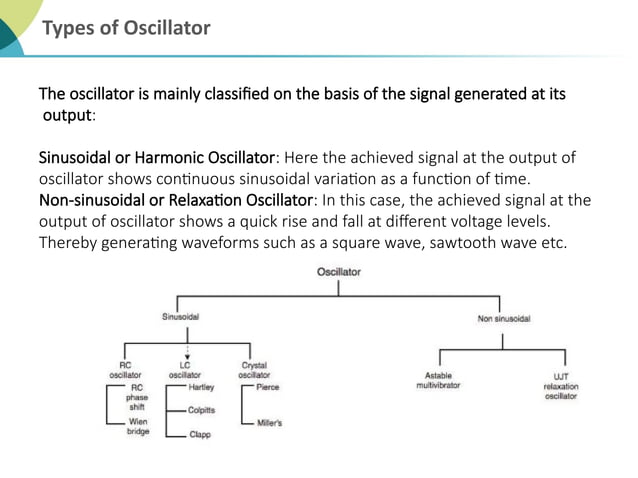 Oscillator and its type(Wein bridge and Crystal Oscillator).pptx ...