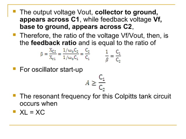 Basic Oscillator Functioning And Typesppt