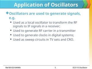 Oscillator. Describe the basic concept of an oscillator basic ...