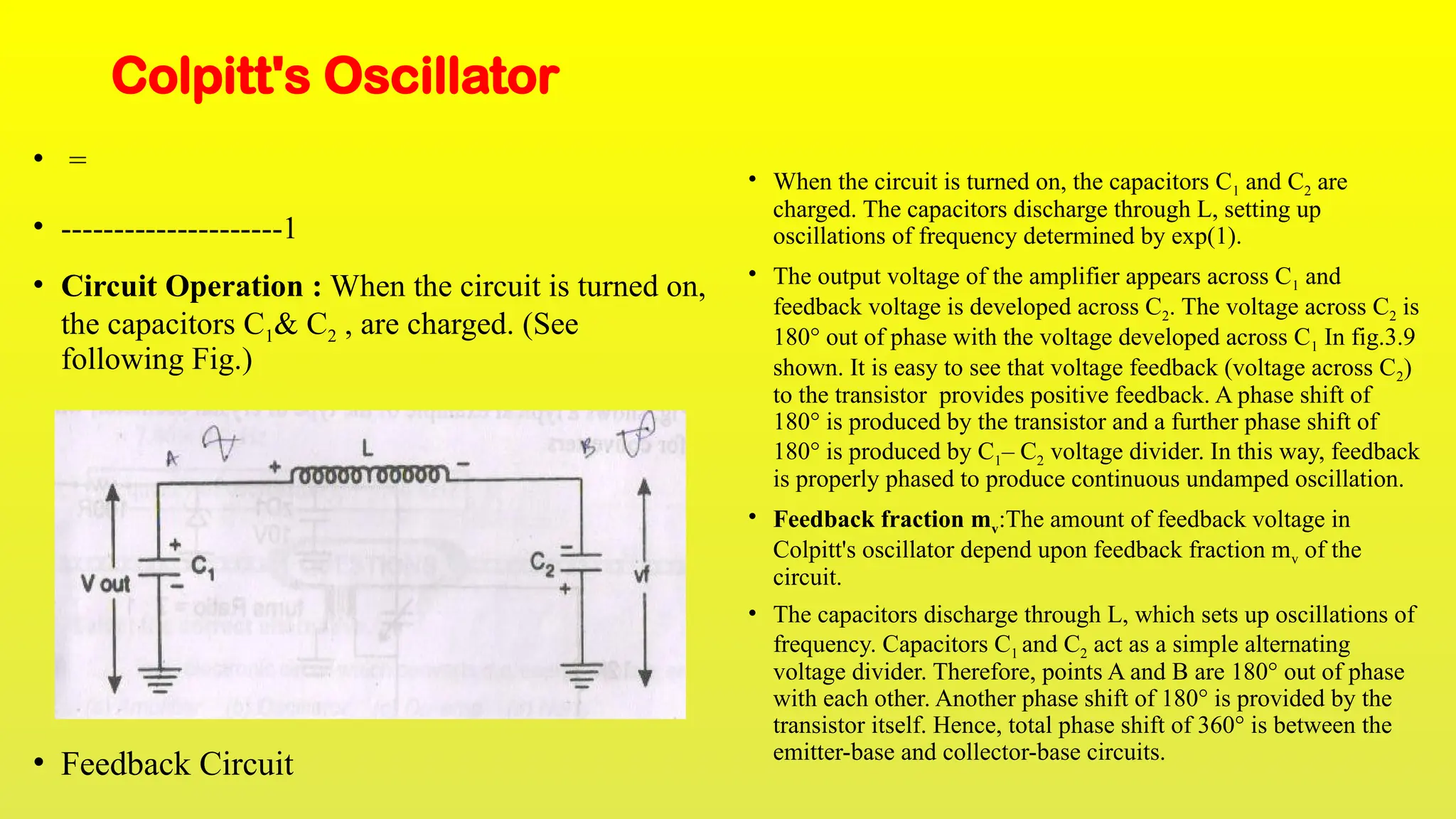phase shift Oscillator in details. pptxs | PPTX