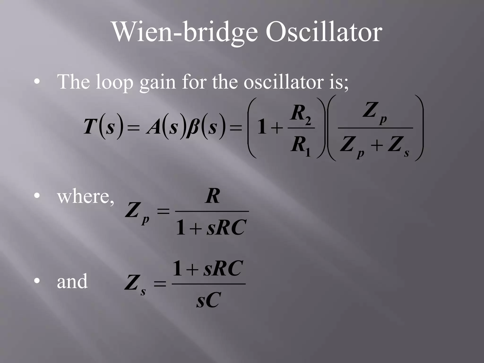 Op amp application as Oscillator | PPTX