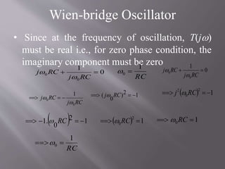 Op amp application as Oscillator | PPTX