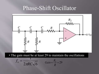 Op amp application as Oscillator | PPTX