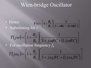 Op amp application as Oscillator | PPTX