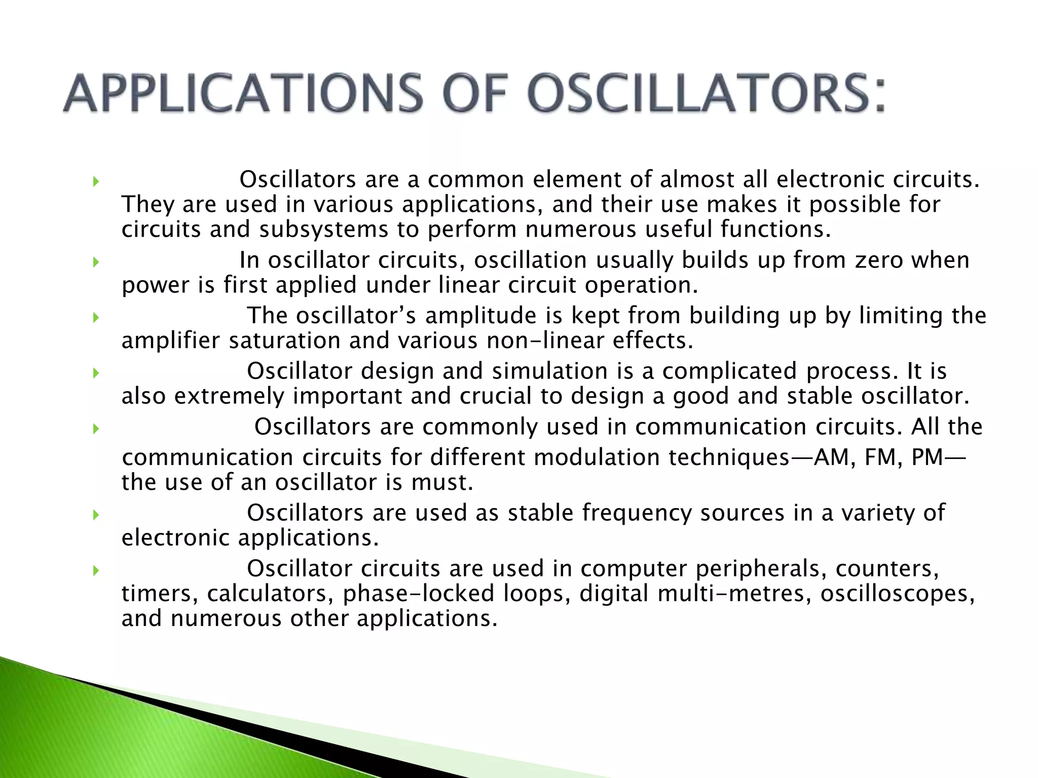 Oscillators | PPTX